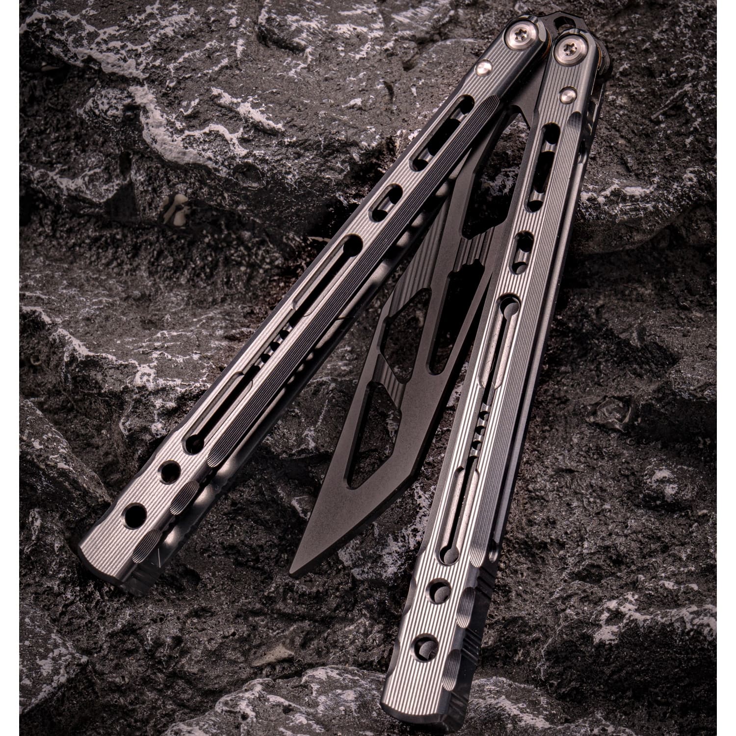 LDY - Sirius 4.5 Balisong Trainer - Grey - butterflytrainer.de