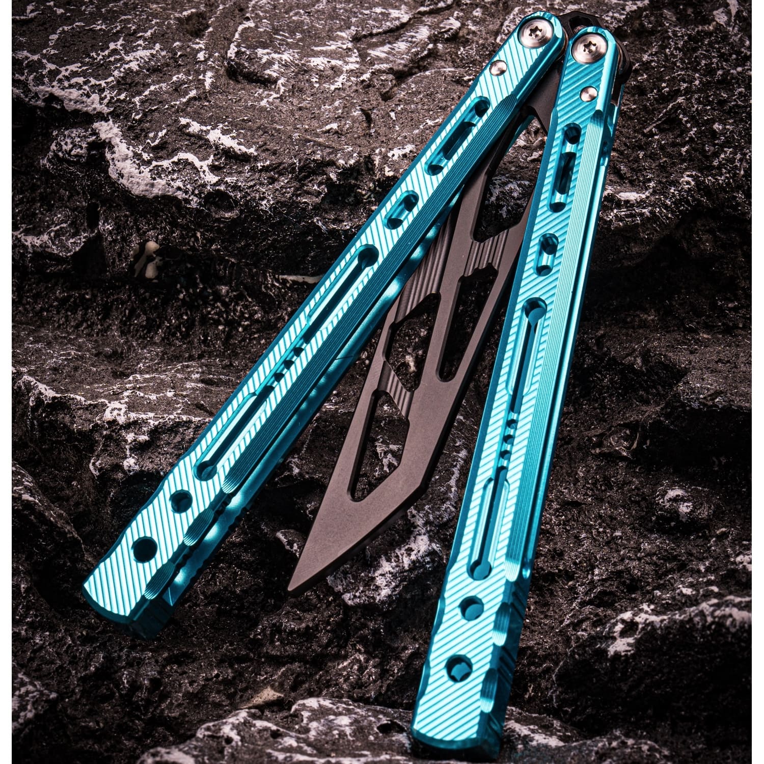 LDY - Sirius 4.5 Balisong Trainer - Blue - butterflytrainer.de